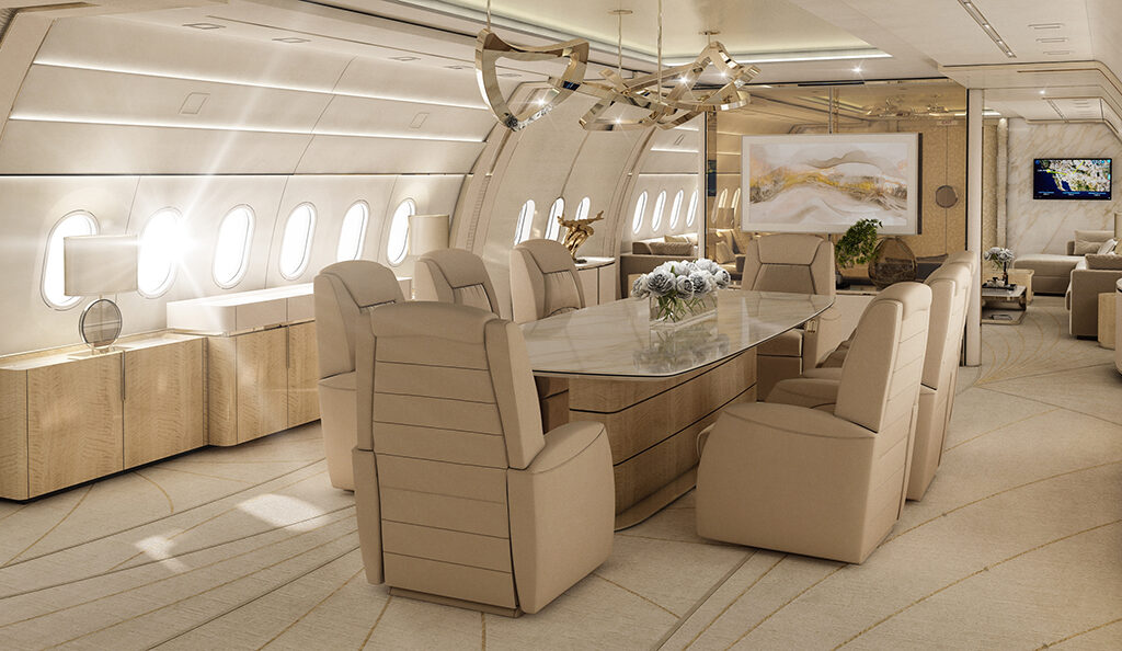 massari design has recently unveiled their latest private jet design ...